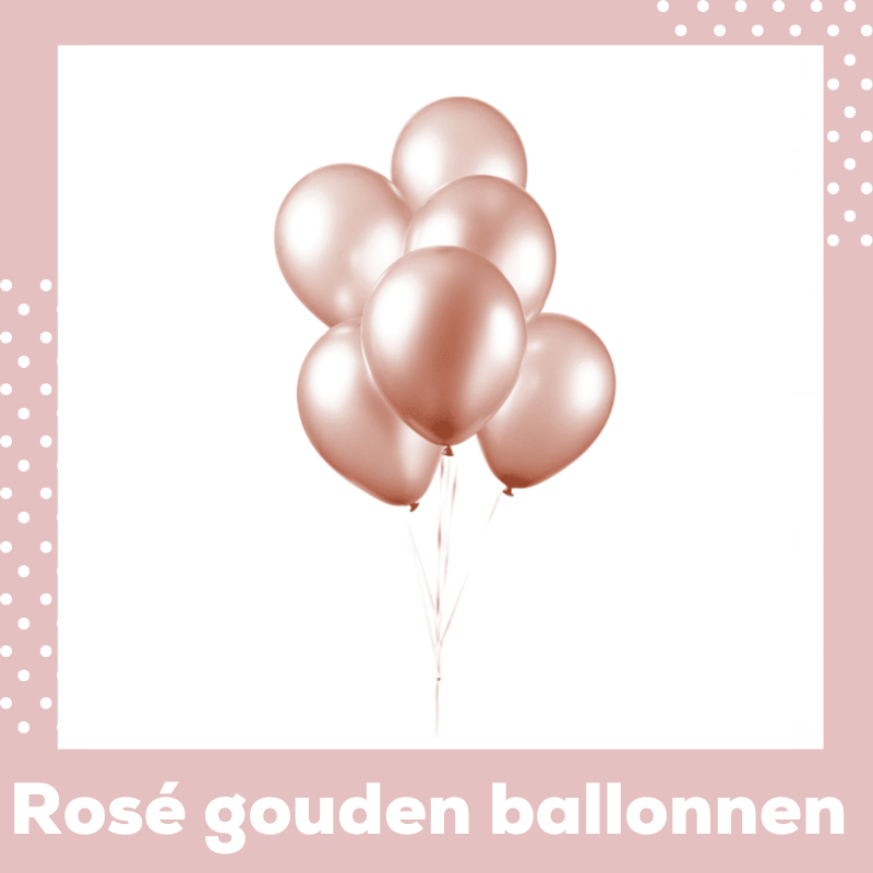 Rose gouden ballonnen voor een luxe en trendy uitstraling kopen | Elk ...