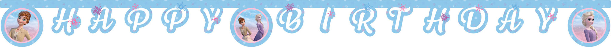 Frozen 2 Wind Spirit papieren Happy Birthday Slinger 230cm