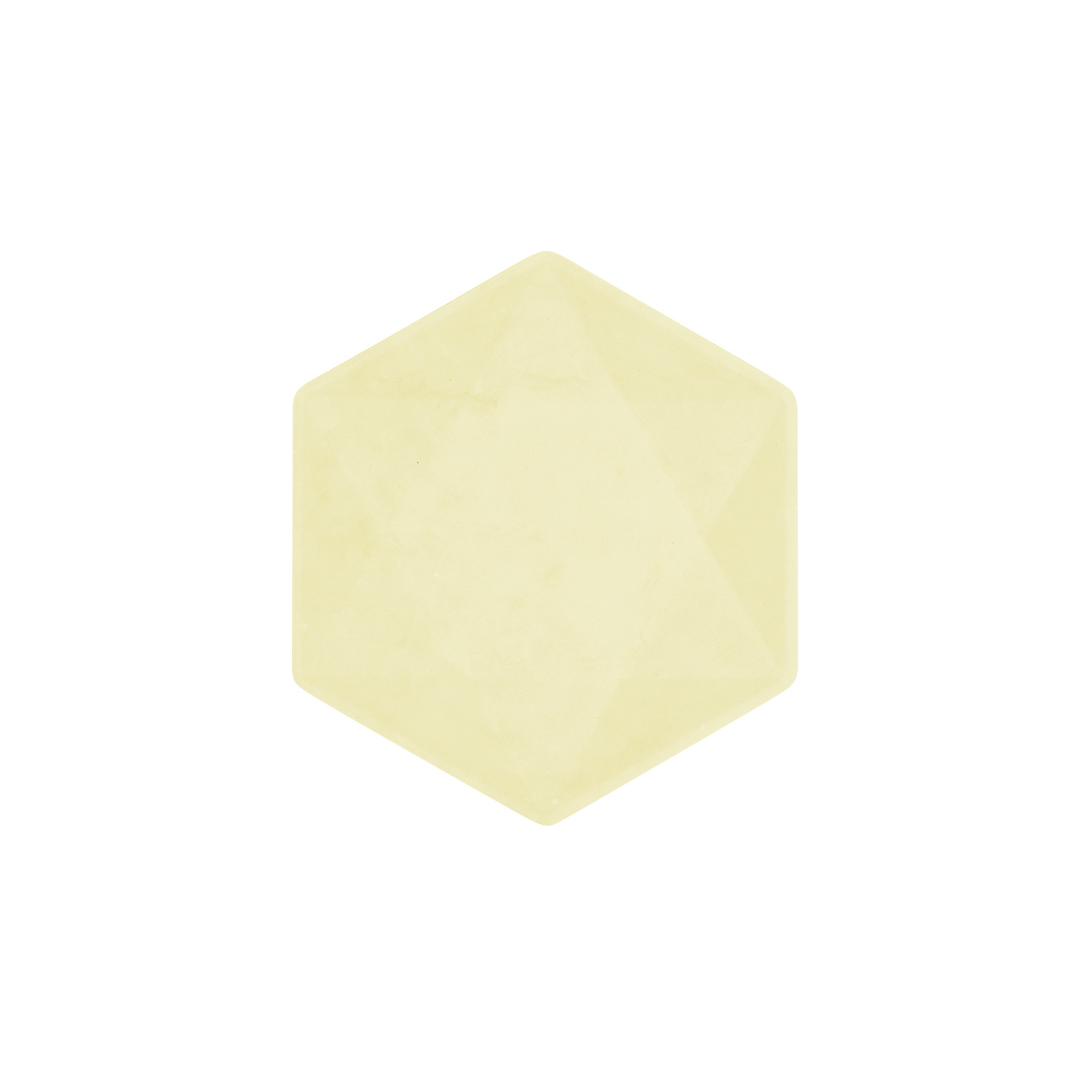 6 Bamboo bordjes - pastel geel - 16