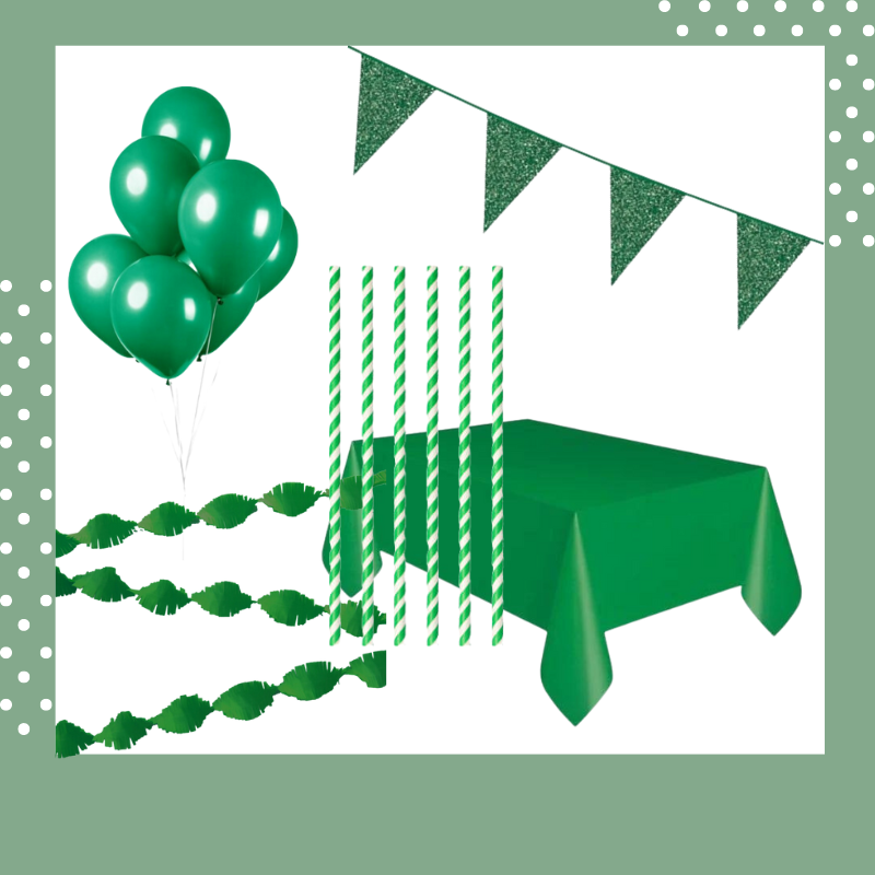 Maak jouw feest compleet met stijlvolle groene versiering | Feest ...