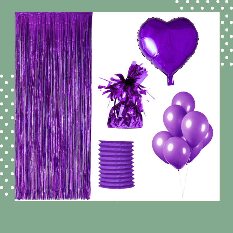 Maak jouw feest compleet met betoverende paarse versiering | Feest ...