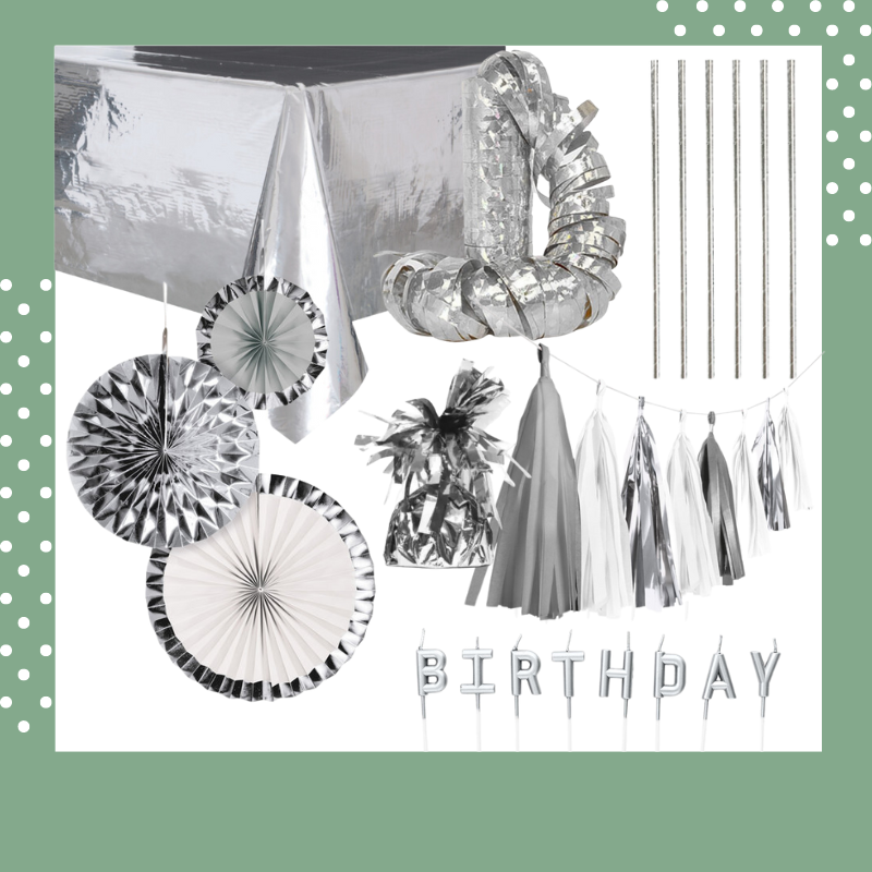 Geef jouw feest een glamoureuze look met zilveren versiering | Feest ...