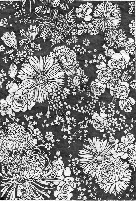 Flower Decal 01 (Underglaze Decal - 16cm x 22cm) - Bluematchbox Potters ...