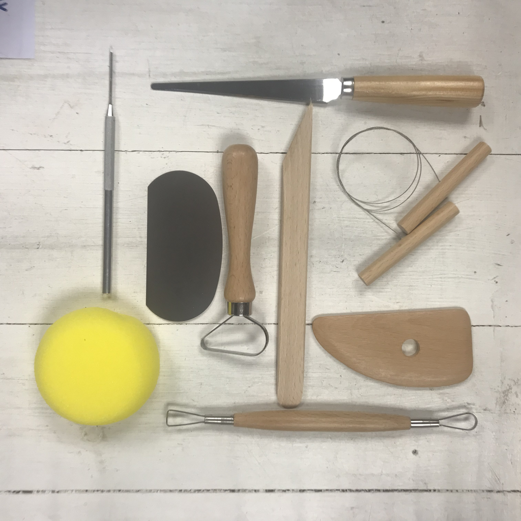 Pottery Tool Kit (9 pcs) - Bluematchbox Potters Supplies Ltd