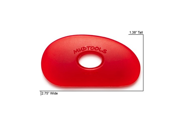 Mudtools Rib 0 (Red) - Bluematchbox Potters Supplies Ltd