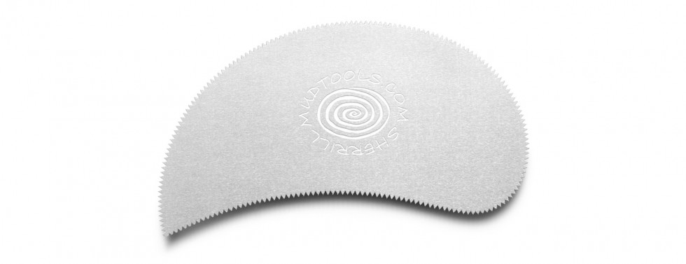 Mudtools Paisley Rib serrated stainless steel - Bluematchbox Potters ...