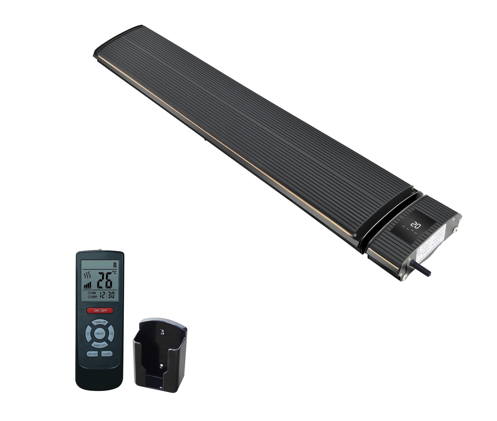 Wifi infrarrojos calentador de patio negro calentador con 1800 - 2400Watt - Compra Calefactores ...