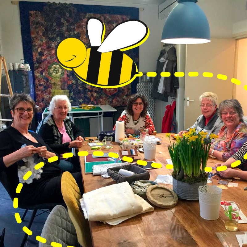 Patchworkcursus en Quiltcursussen en Bee's - Elly Prins Machine Quilting