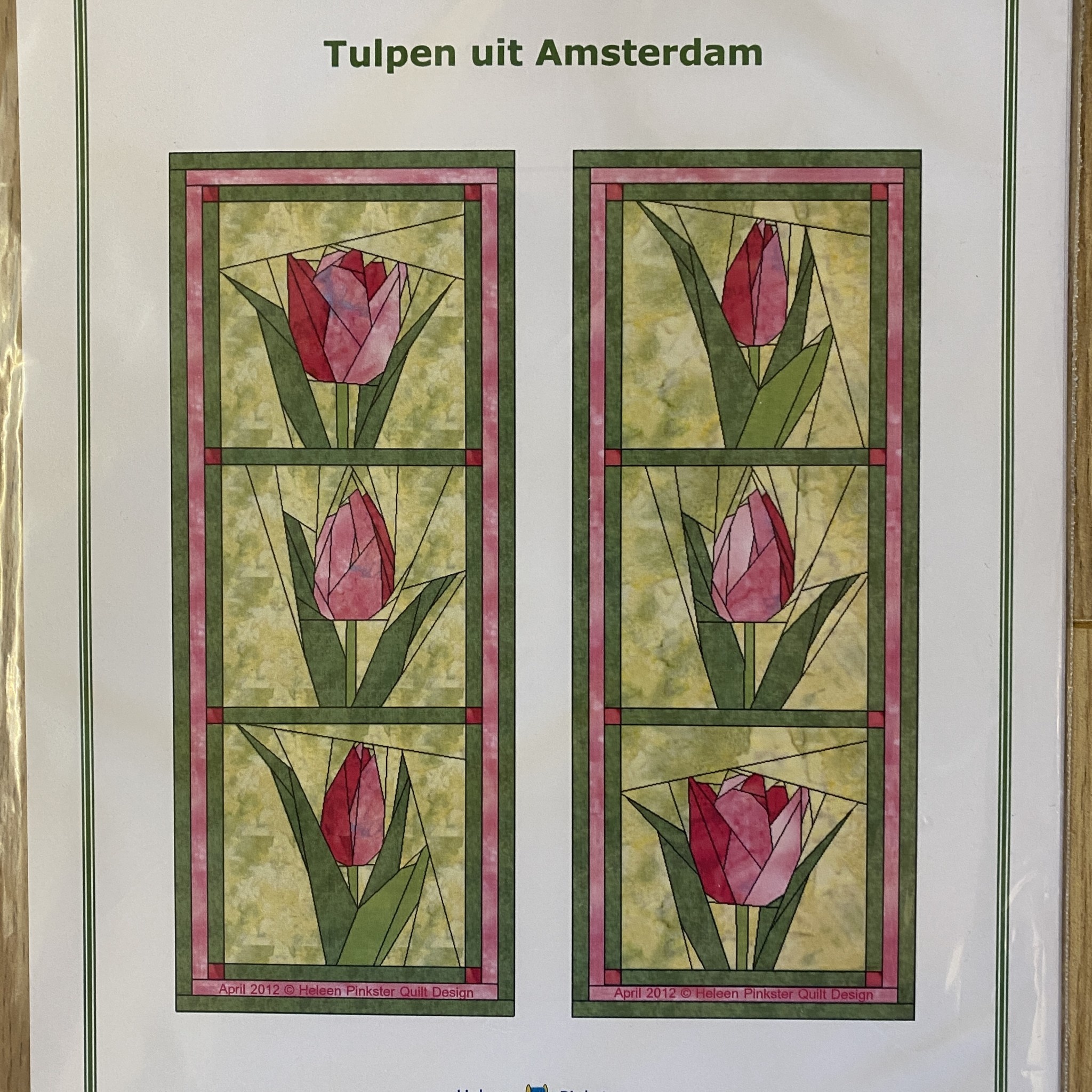 Patroon Foundation Piecing - Tulpen uit Amsterdam - Elly Prins Machine ...