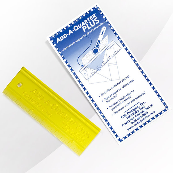 Liniaal - Add A Quarter - Plus - 6 inch - Geel - Elly Prins Machine ...