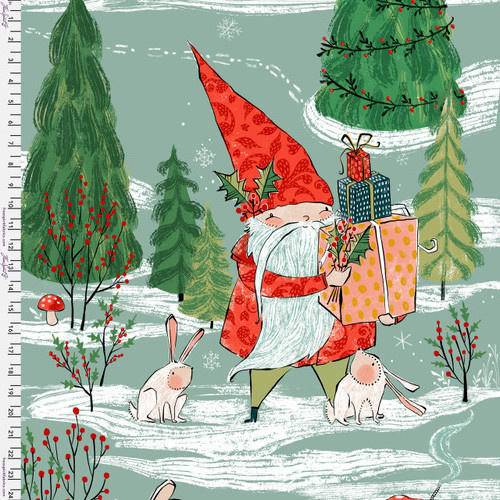 Enchanted Forest - Aqua - 60 cm x 110 cm - Panel 31 - Elly Prins ...