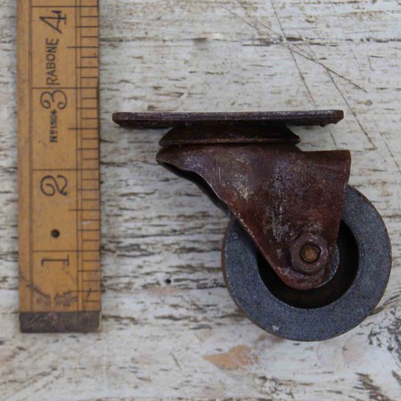 Castor Swivel Single Solid Wheel Cast Iron - Homebird House
