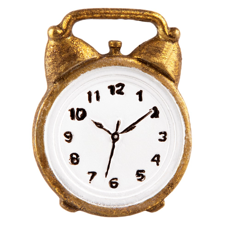 Gold Alarm Clock Drawer Knob - Homebird House