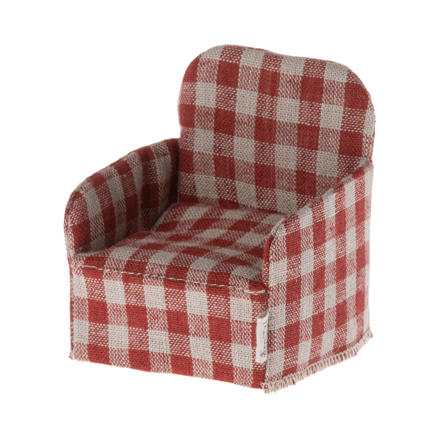 Red Gingham Chair, Mouse - Homebird House