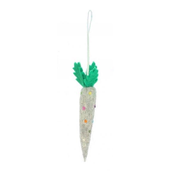 Fiona Walker Easter Spotty Carrot Decorations - Homebird House