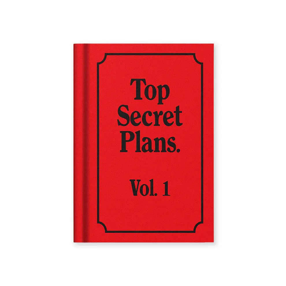 Top Secret Plans Tiny A7 Fabric Notebook - Homebird House