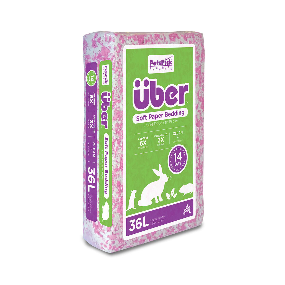 Uber Paper Bedding Pink/White - 36 liter | D-tails - D-tails