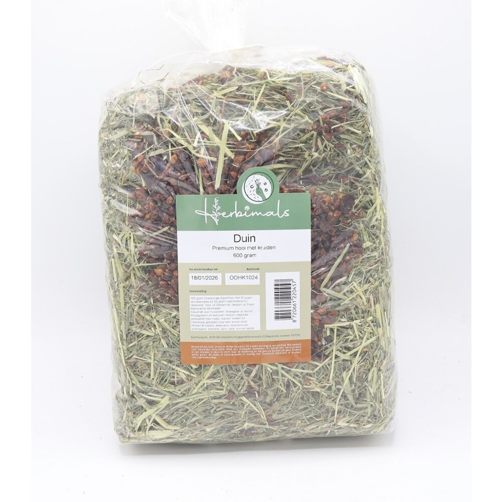 Herbimals Duin - 600 gram - Premium hooi met kruiden | D-tails - D-tails