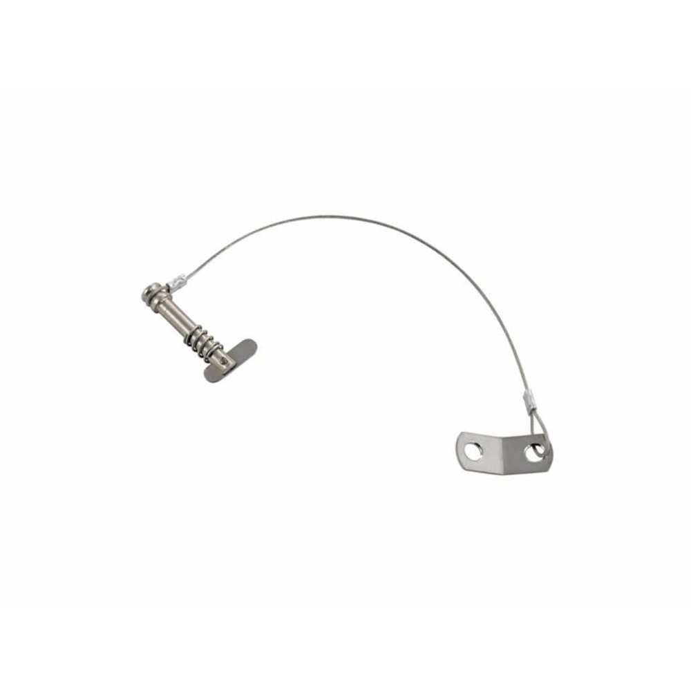 Marinetech | Lanyard (circa 200 mm) met borgpen + veer / pull-pin | RVS ...