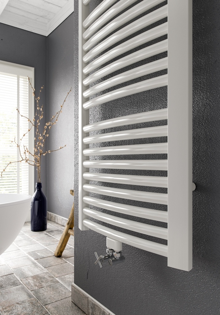 Instamat elektrische radiator Milano gebogen | Wit of zwart - Van den ...