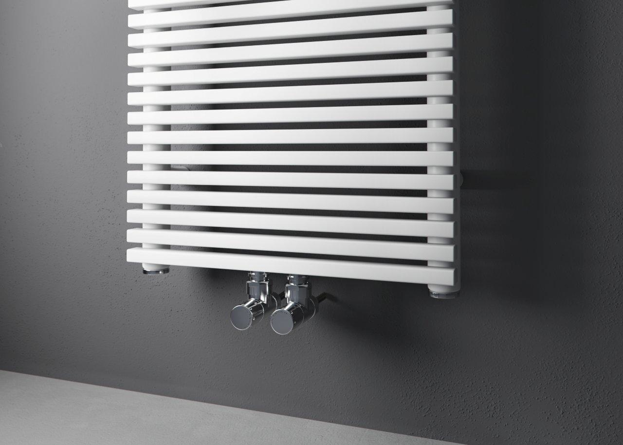 Instamat elektrische radiator Quadro Bath | Wit | Zwart - Van den ...
