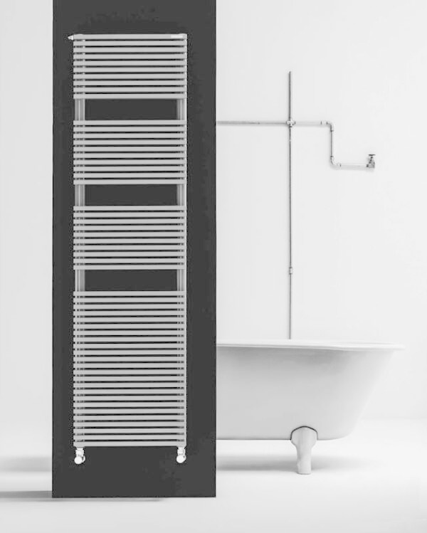 Instamat elektrische radiator Quadro Bath | Wit | Zwart - Van den ...
