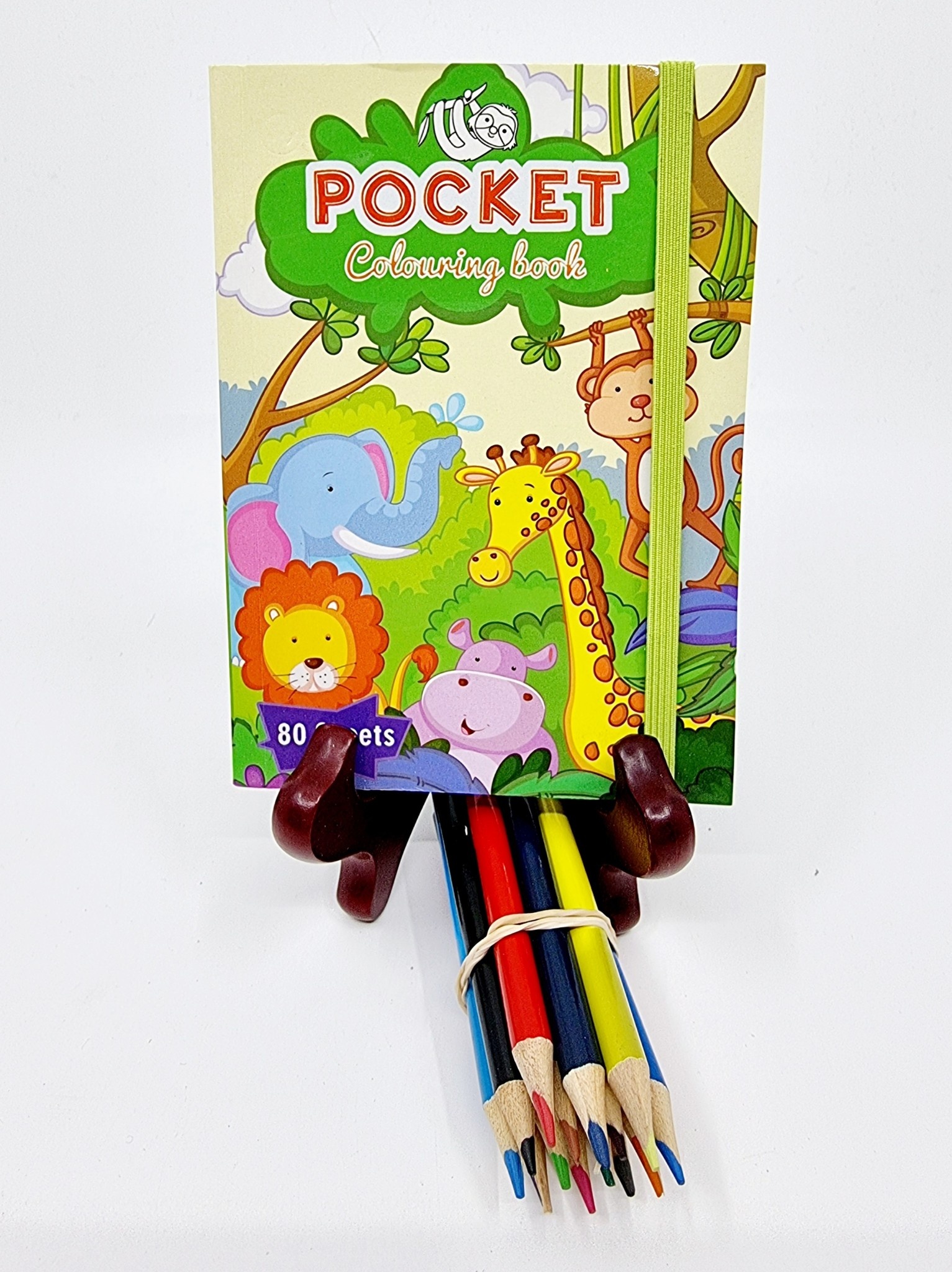 Livre de coloriage avec crayons de couleur - Savane - Nouvelle ère Livre de coloriage avec crayons de couleur - Savane - Nouvelle ère