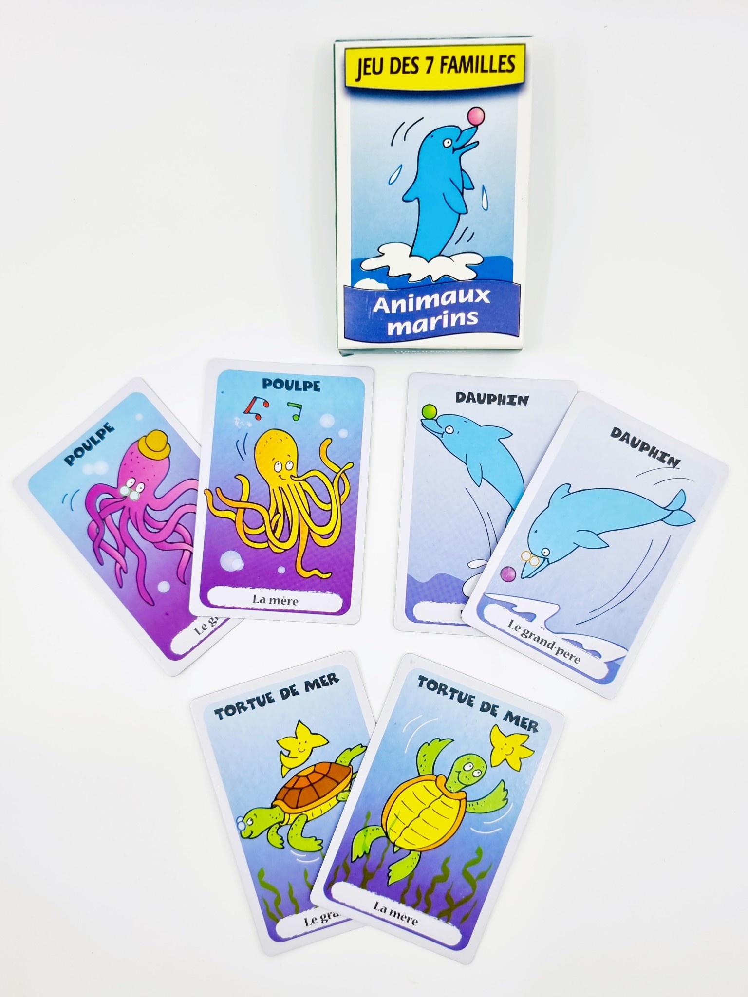 Jeu des 7 familles - Animaux marins - Nouvelle ère