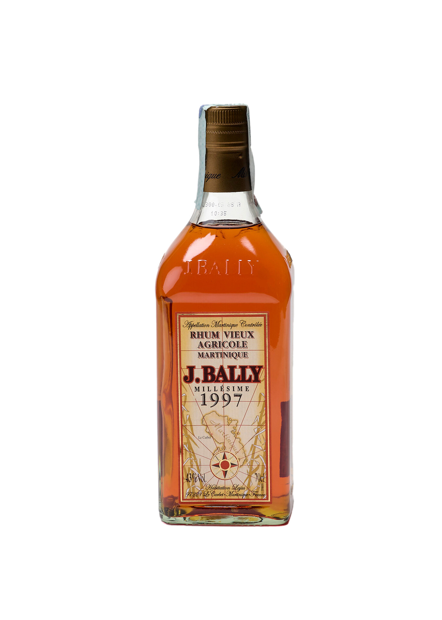 J. Bally Rhum Vieux Agricole J. Bally 1997 (43%) 70cl - La Boutique by ...