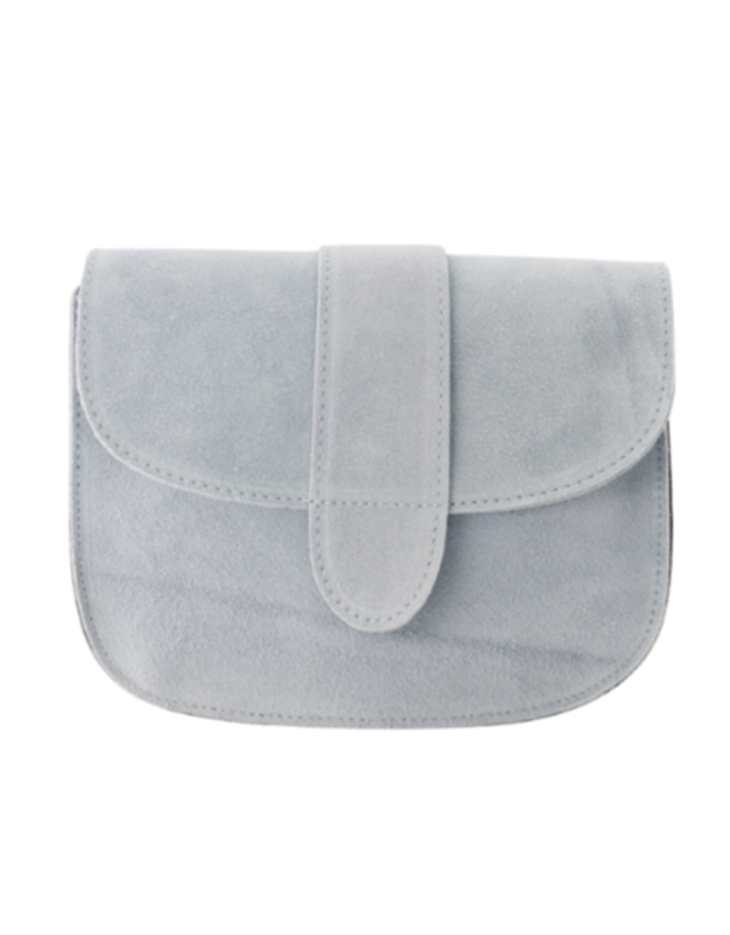 Brand new basic tas - suede lichtblauw - 21Jewelz