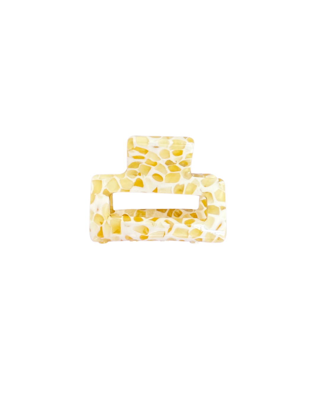 Mini haarklem - geel gestipt - 21Jewelz