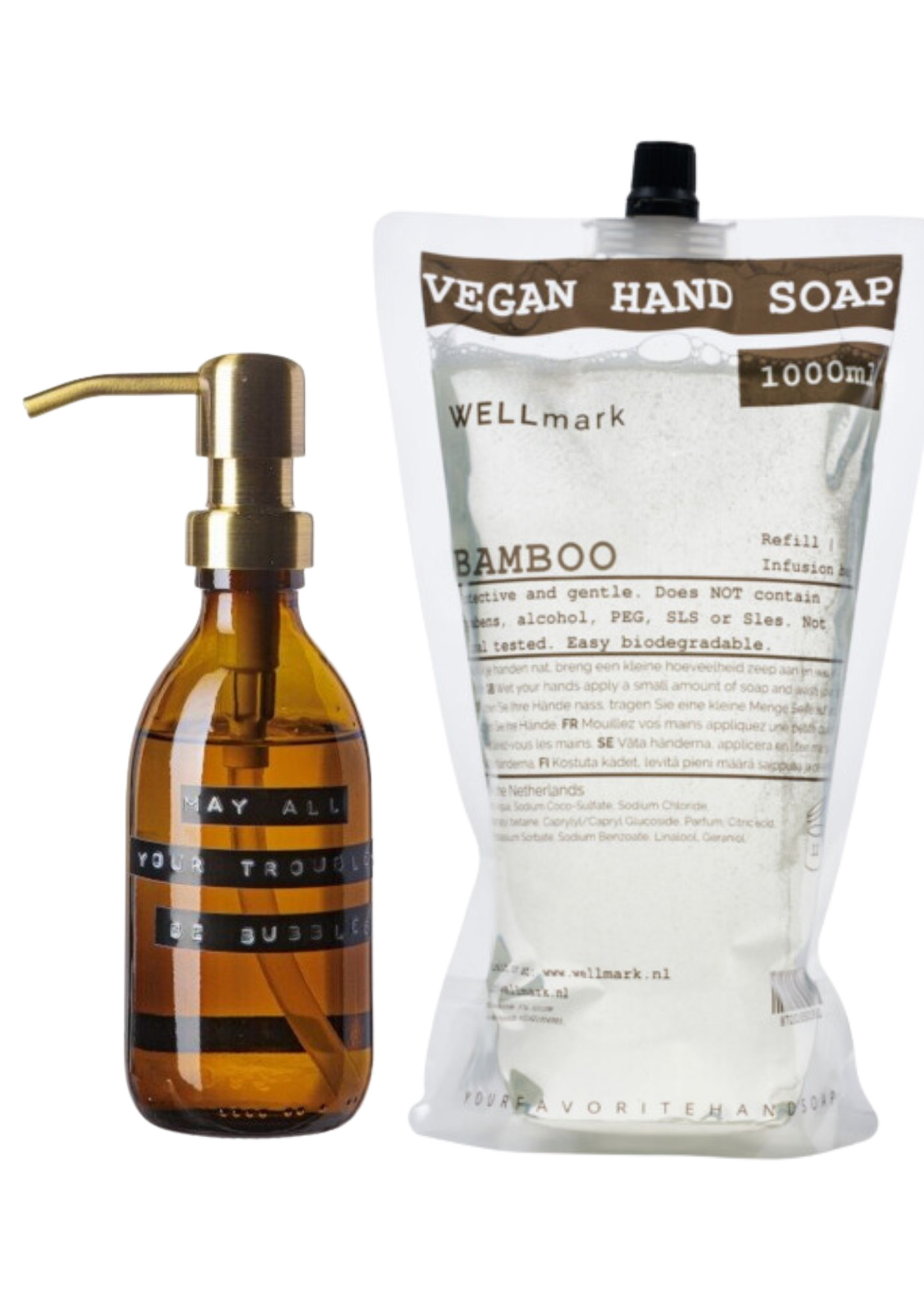 Reduce Reuse Refill set - Bamboo 250ml - Wellmark