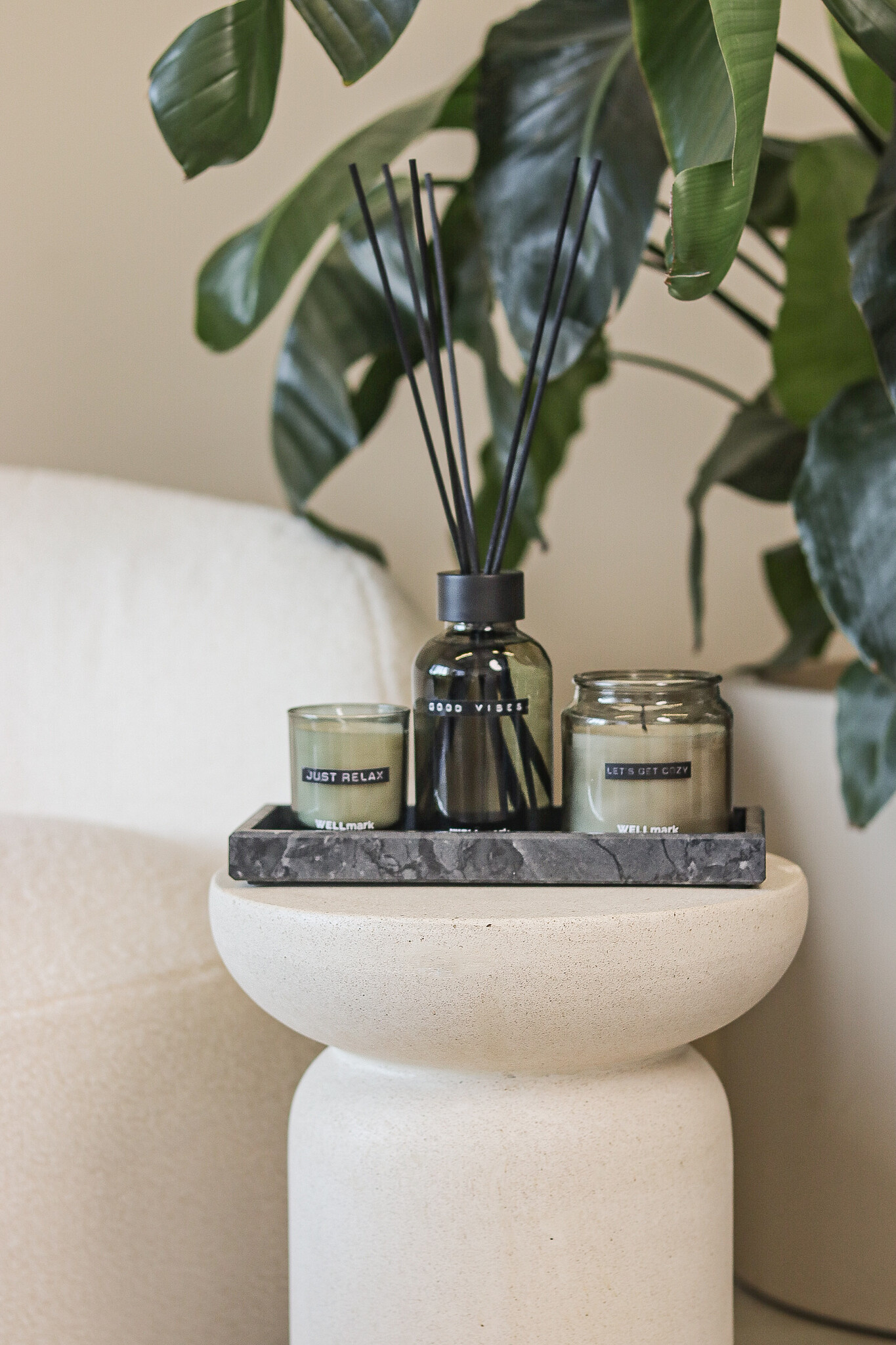 Maxi Reed diffusers - Dark Amber 500ml with Black ring - Wellmark