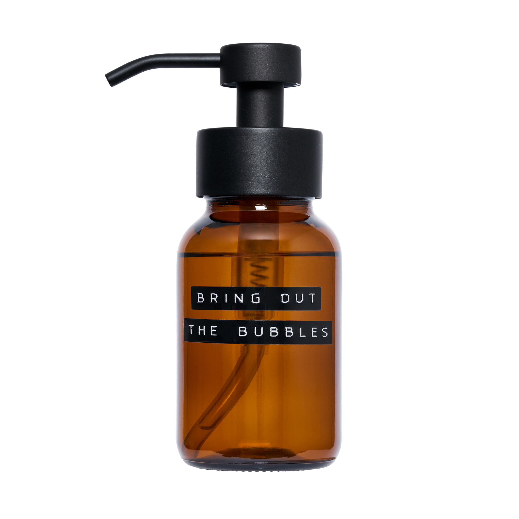 Hand/Body Wash - Dark Amber 250ml with Black pump - Wellmark