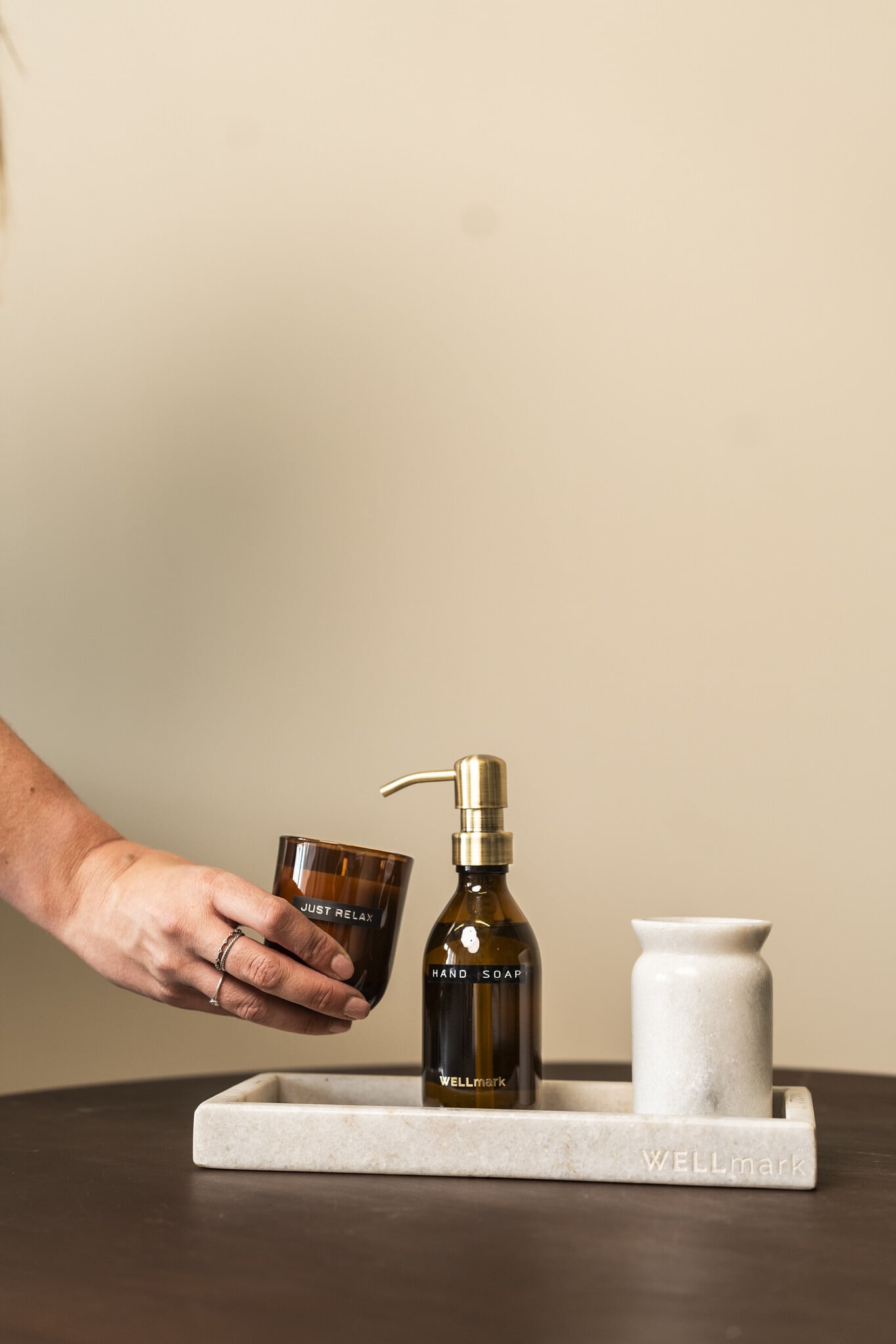 Marble jar - Soft White - Wellmark