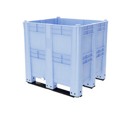Plastic Box Pallet 1300x1150x1250, 1400 L, blue, closed| - Genteso BV
