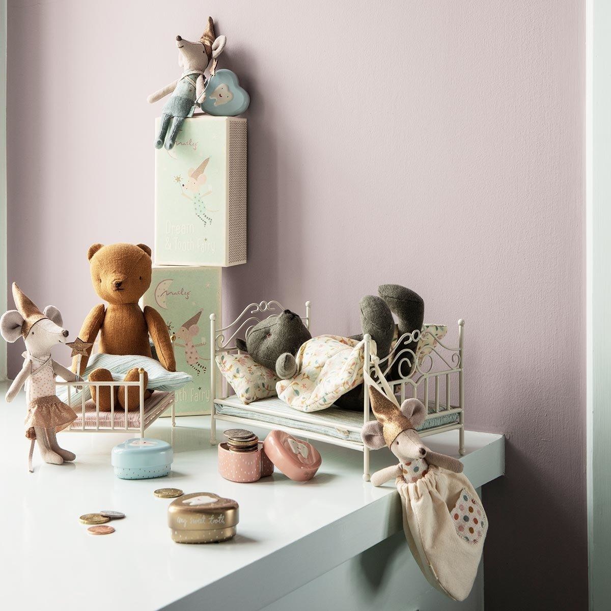 Tooth fairy mouse in matchbox - Rose - Beer en Schaap