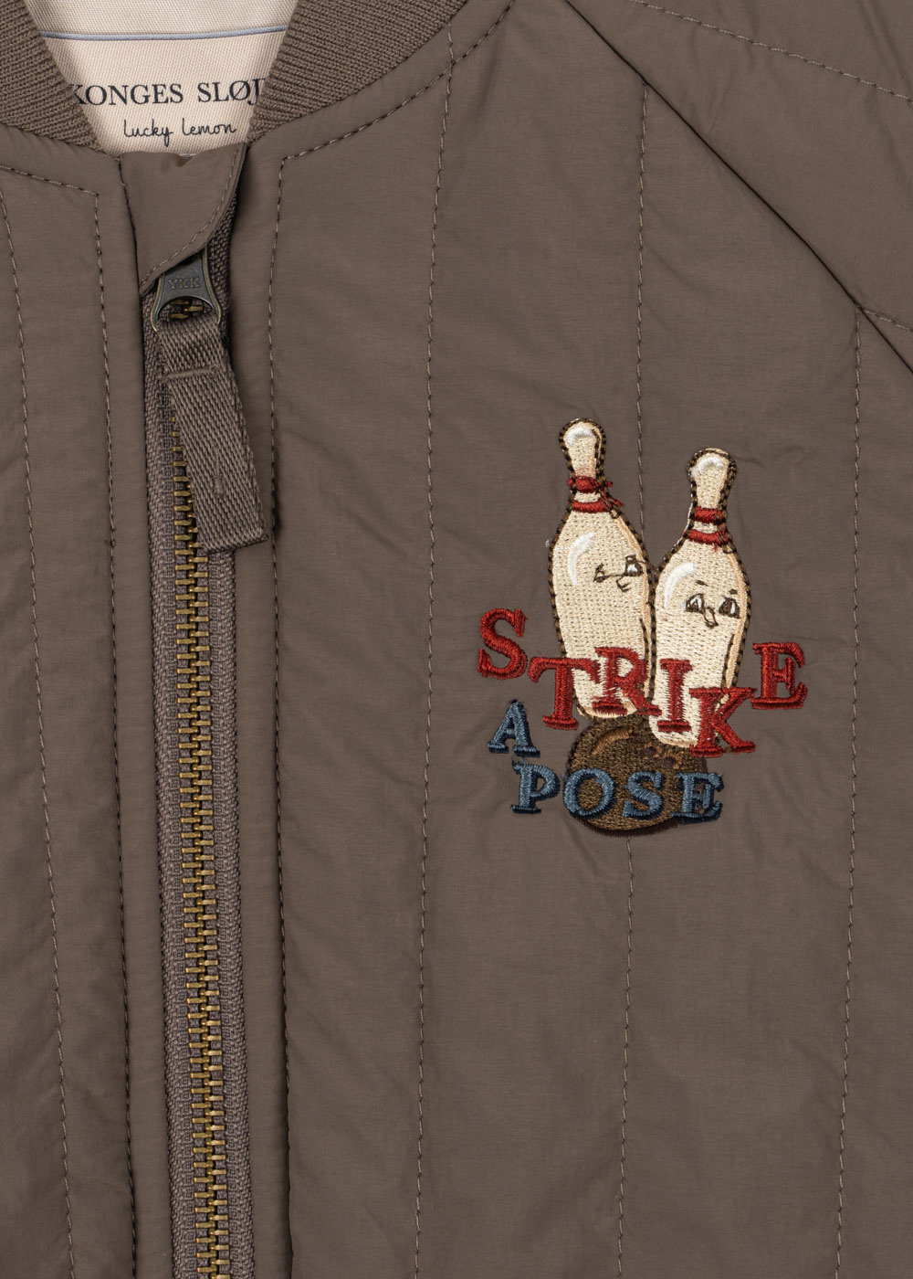 JUNO BOMBER JACKET WALNUT - Beer en Schaap