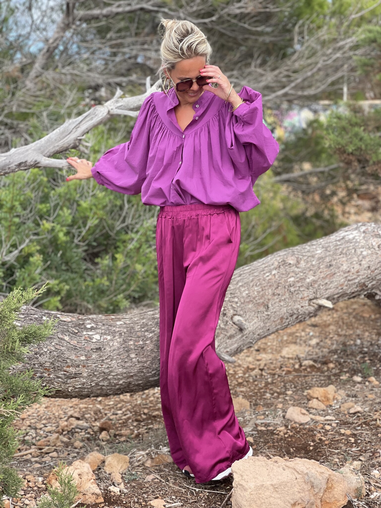 Ella Raspberry Pants - Guts and Goats