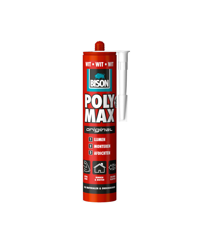 Bison Polymax Original Wit 425 gram Kopen? Scherpe Prijzen - Verf en behangland