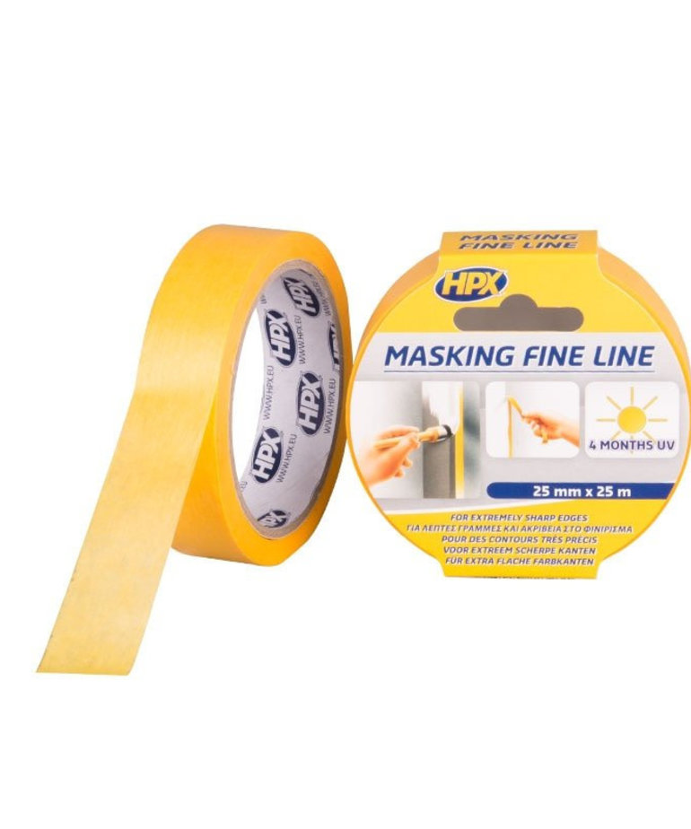 HPX Masking Gold UV Tape Fine Line 4400 - Verf en behangland