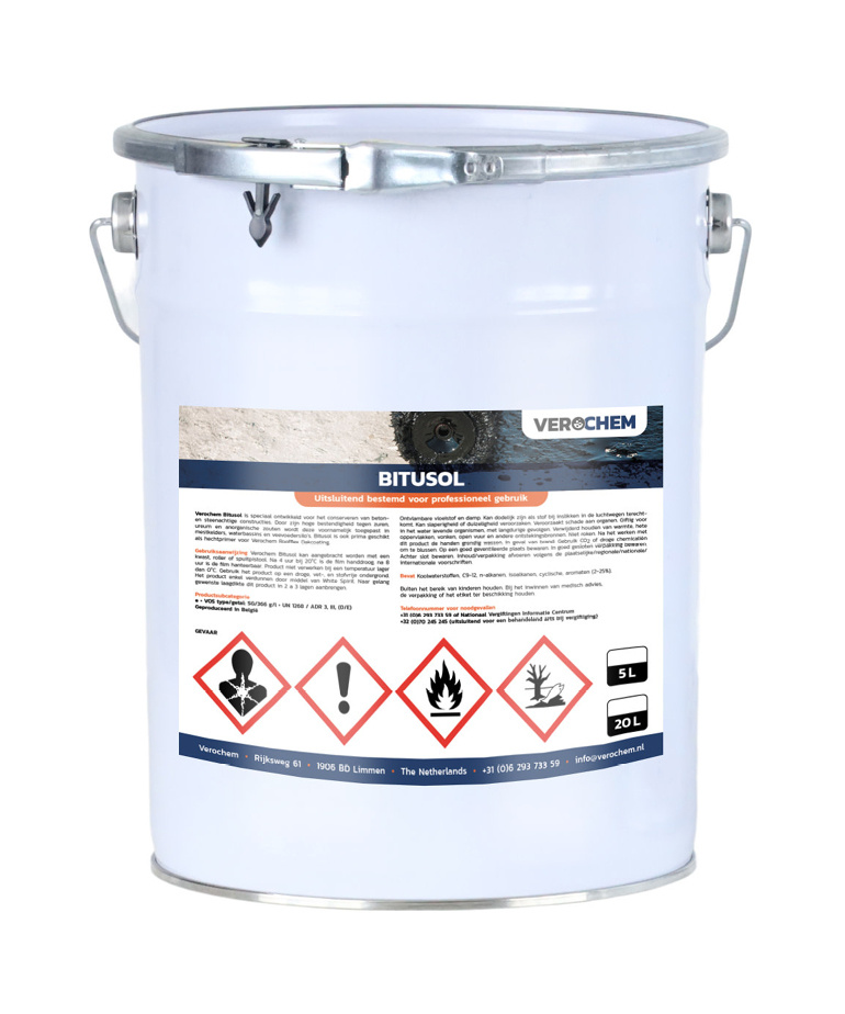 Verochem Bitusol 5 Liter Kopen? Verf en Behangland - Verf en behangland
