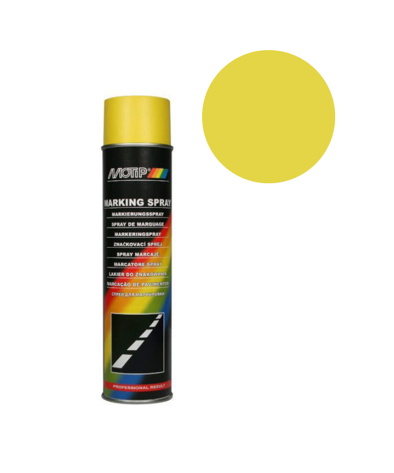 MoTip Markeringspray Geel Nodig? Verf en Behangland - Verf en behangland