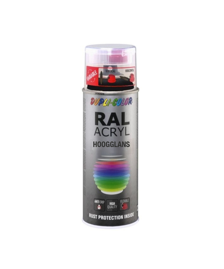 DupliColor RAL Acryl Hoogglans RAL-9000 Serie Wit- & Zwarttinten 400 m ...