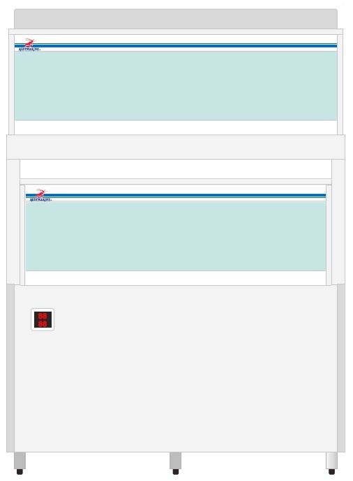 MT4 Dual - Live Seafood Holding and Display Tanks, 90 kgs - Chef's Play