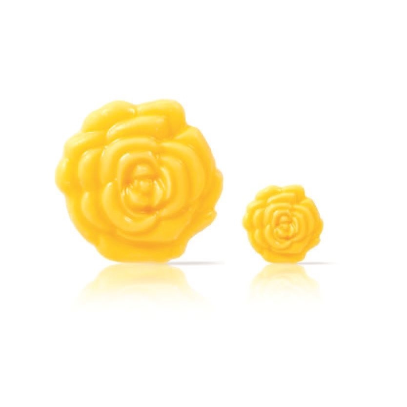 Rose Yellow 2D 128 Pieces 310 Grams - Chef's Play