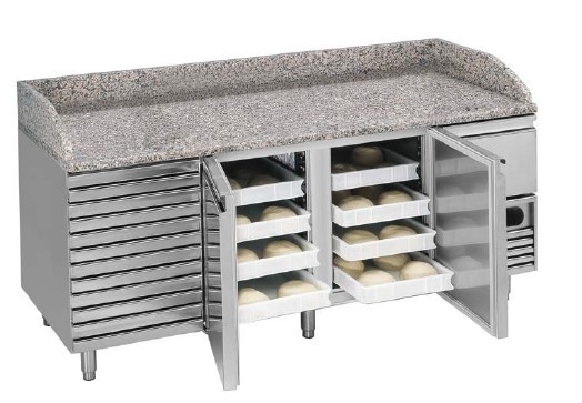 L6-1980 - 2-Door Pizza Counter with Neutral Dough Leavening Drawer and ...