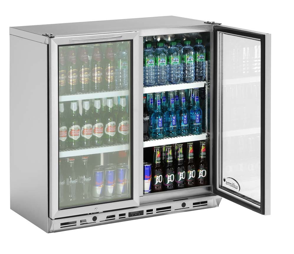 BC2- U - Double Door Low Height Bottle Cooler, 800 mm H - Chef's Play