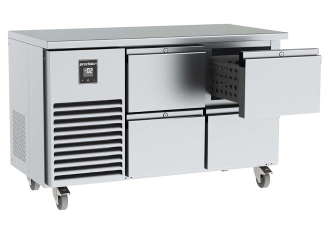 MCU 211-UHH - 2-Section Undercounter Refrigerator with 2 Banks of 2 Dr ...