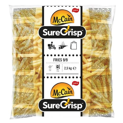 Surecrisp Fries 9/9 Skin Off 2.5 KG - Chef's Play